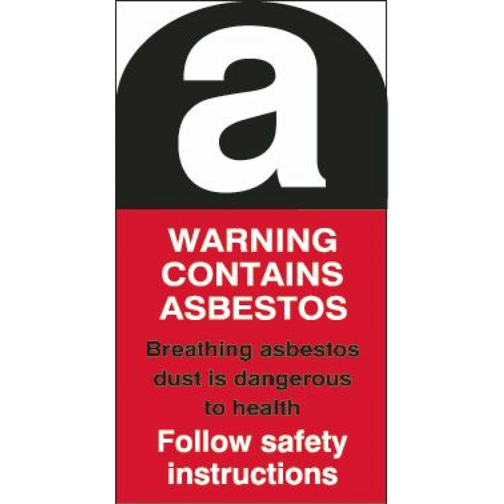 Asbestos labels
