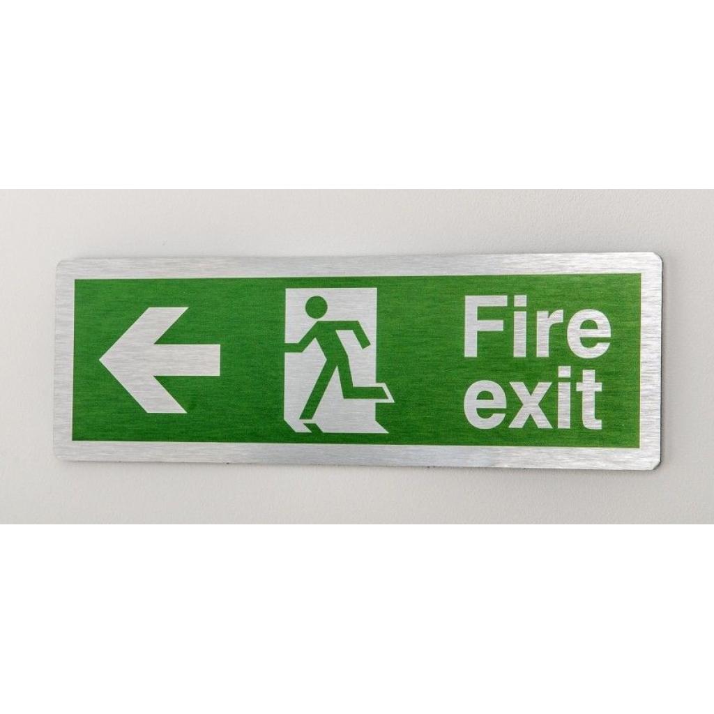 Fire exit - Running man - Left arrow (Prestige)