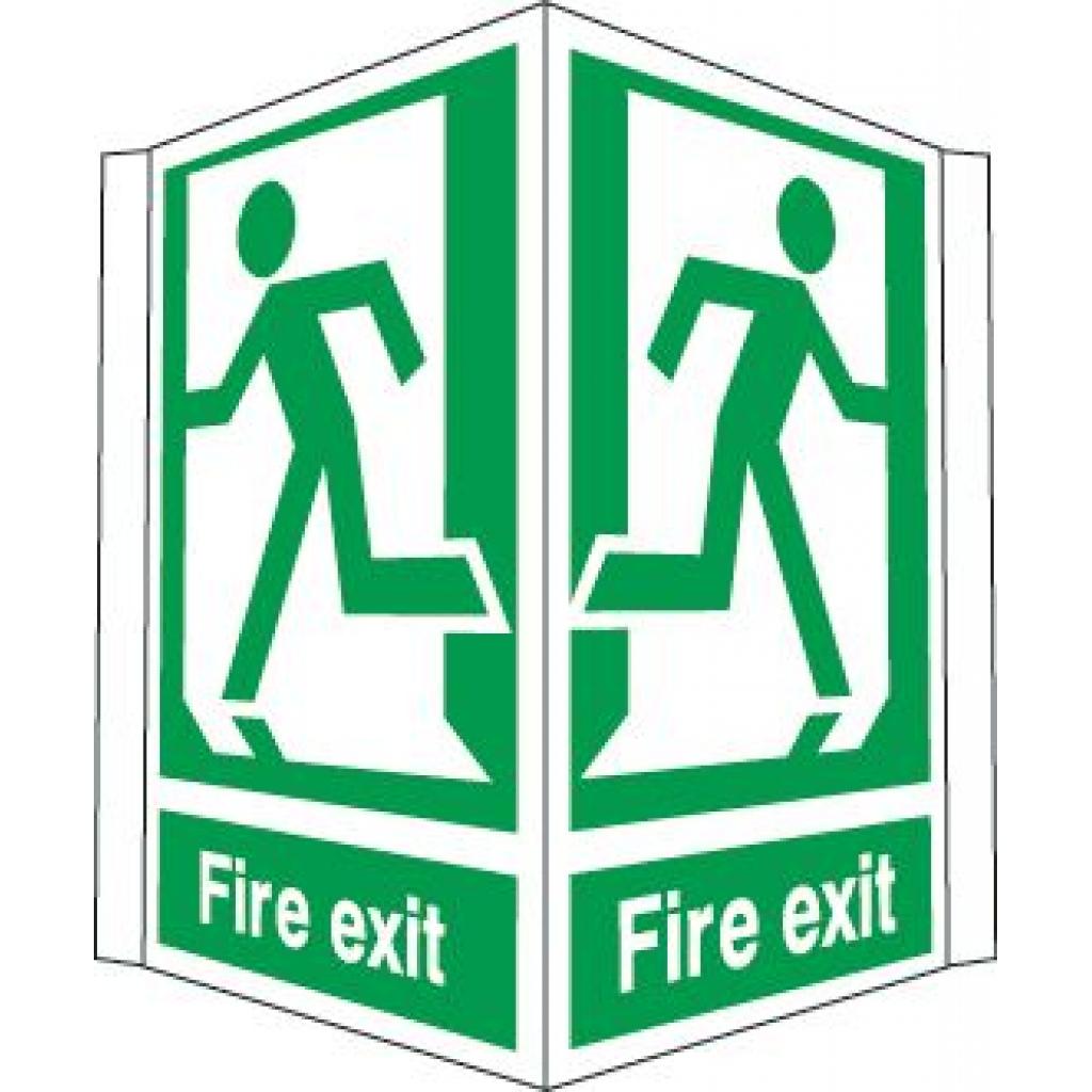 Fire Exit Running Man Left And Right Projecting Sign fire-exit-running-man-left-and-right-projecting-sign
