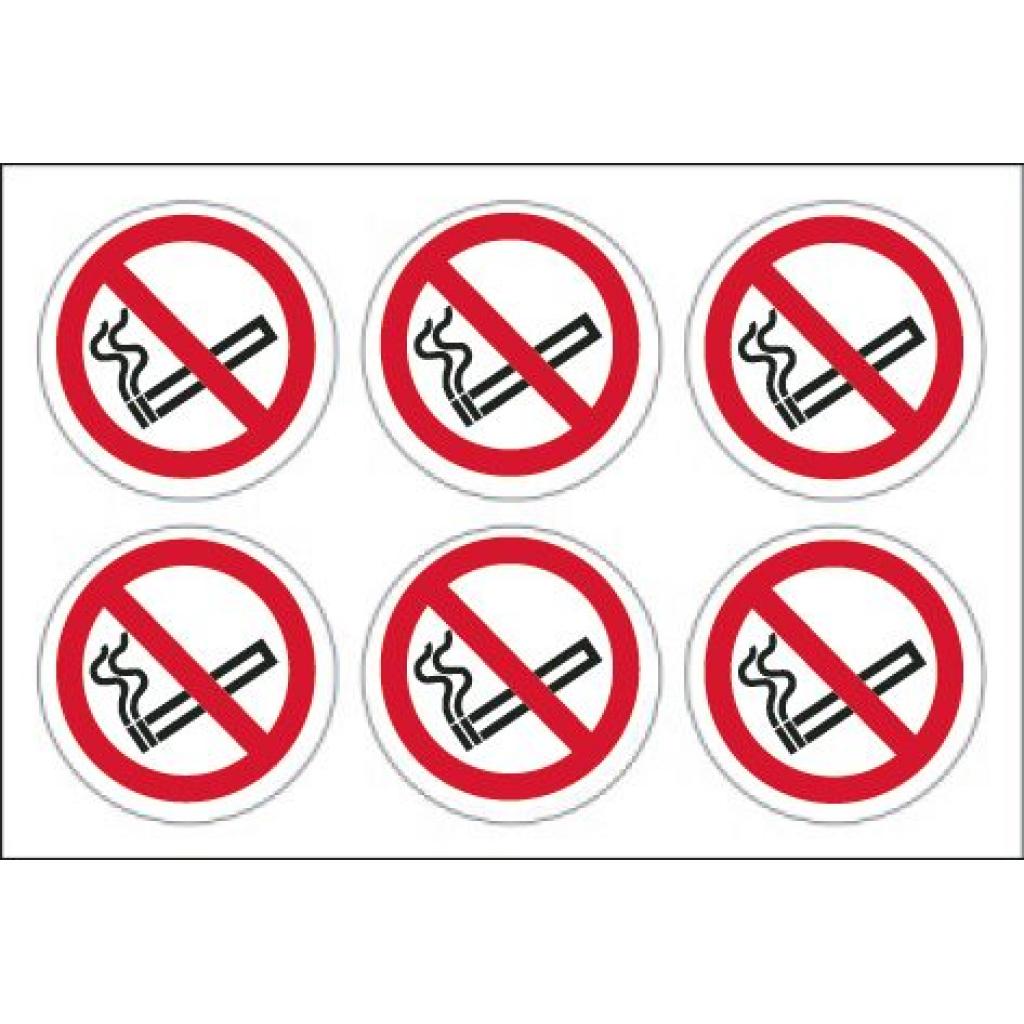 No smoking labels x 24