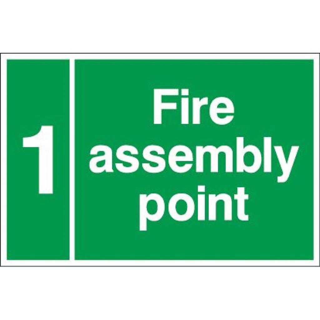 Fire assembly point 1 (Please state when ordering what number or letter ...