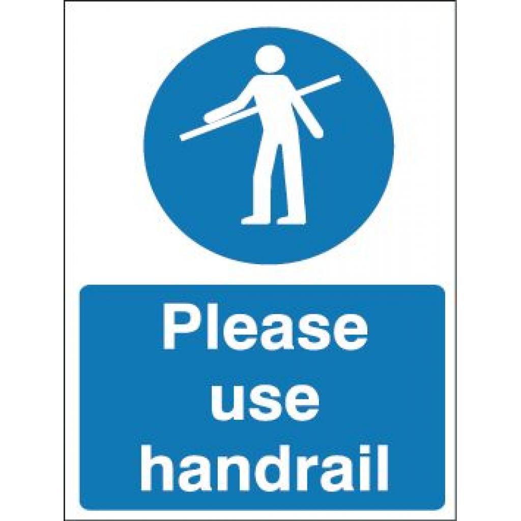 Please use handrail