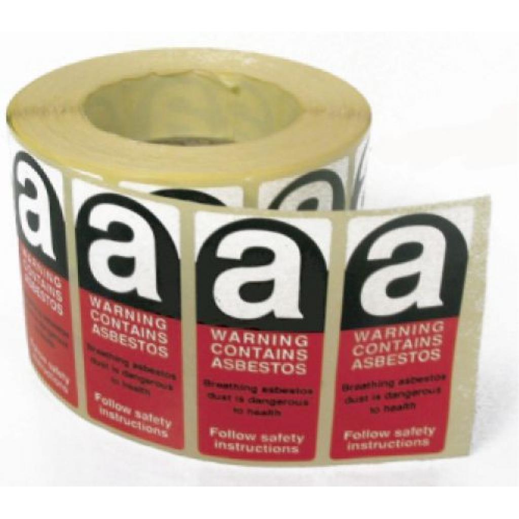 Asbestos labels