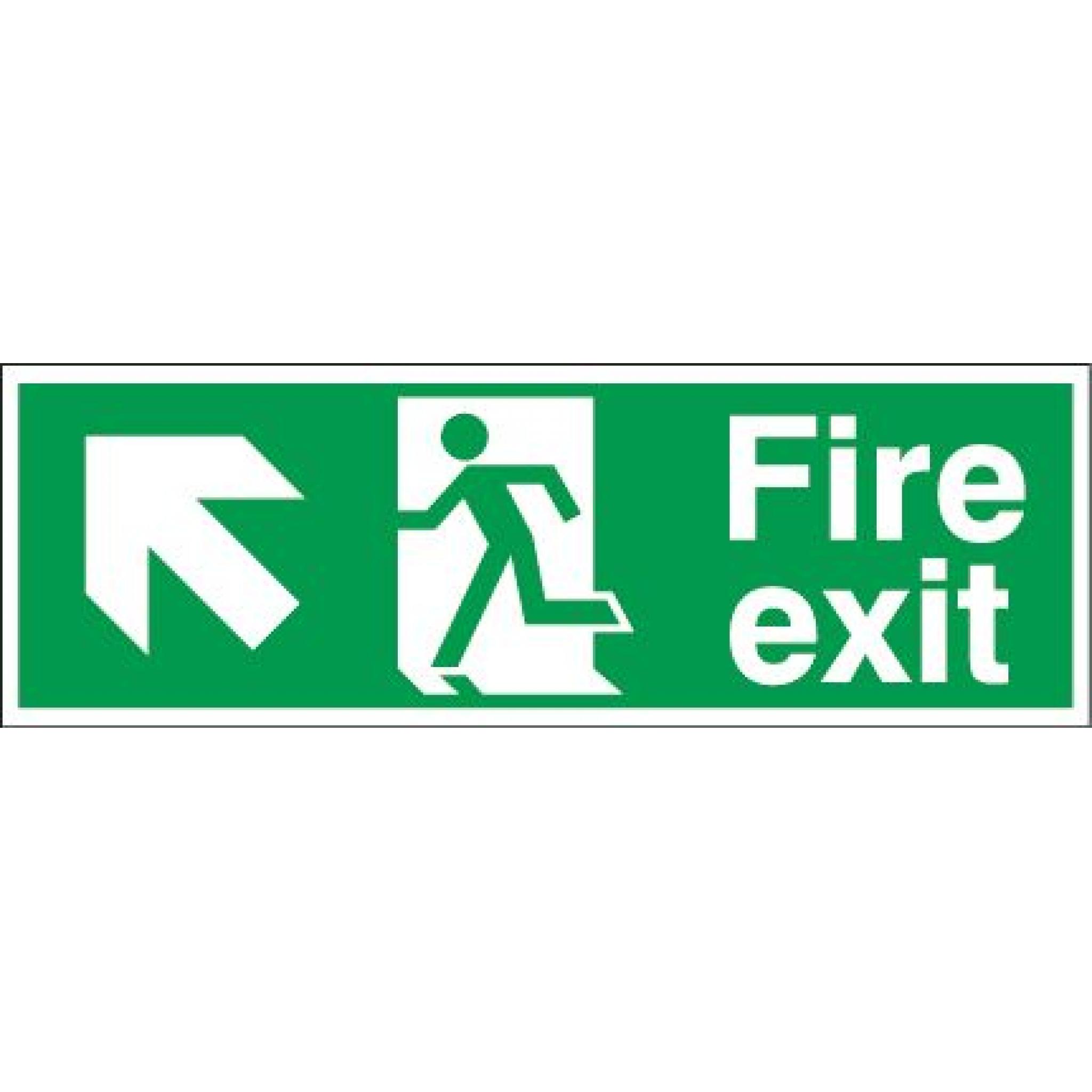 Fire exit - Running man - Left up arrow