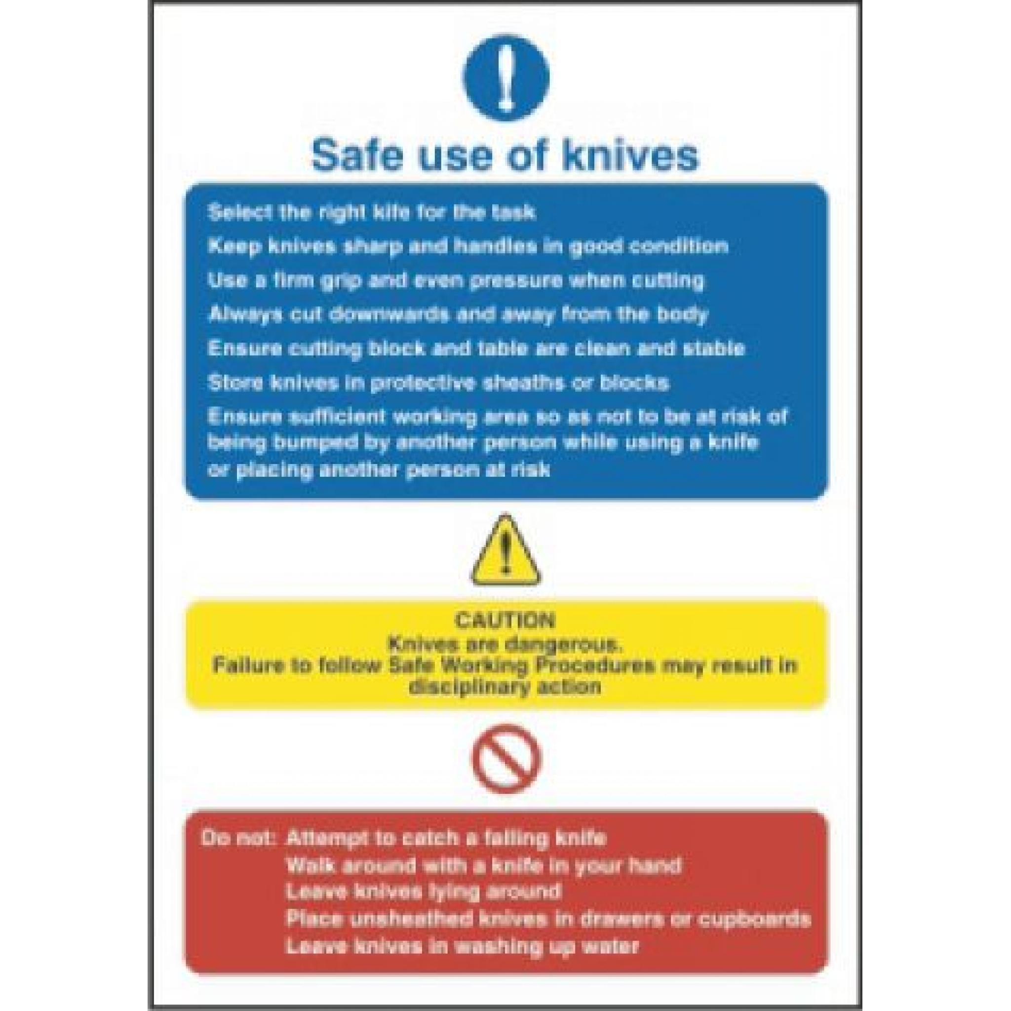 Safe use of knives