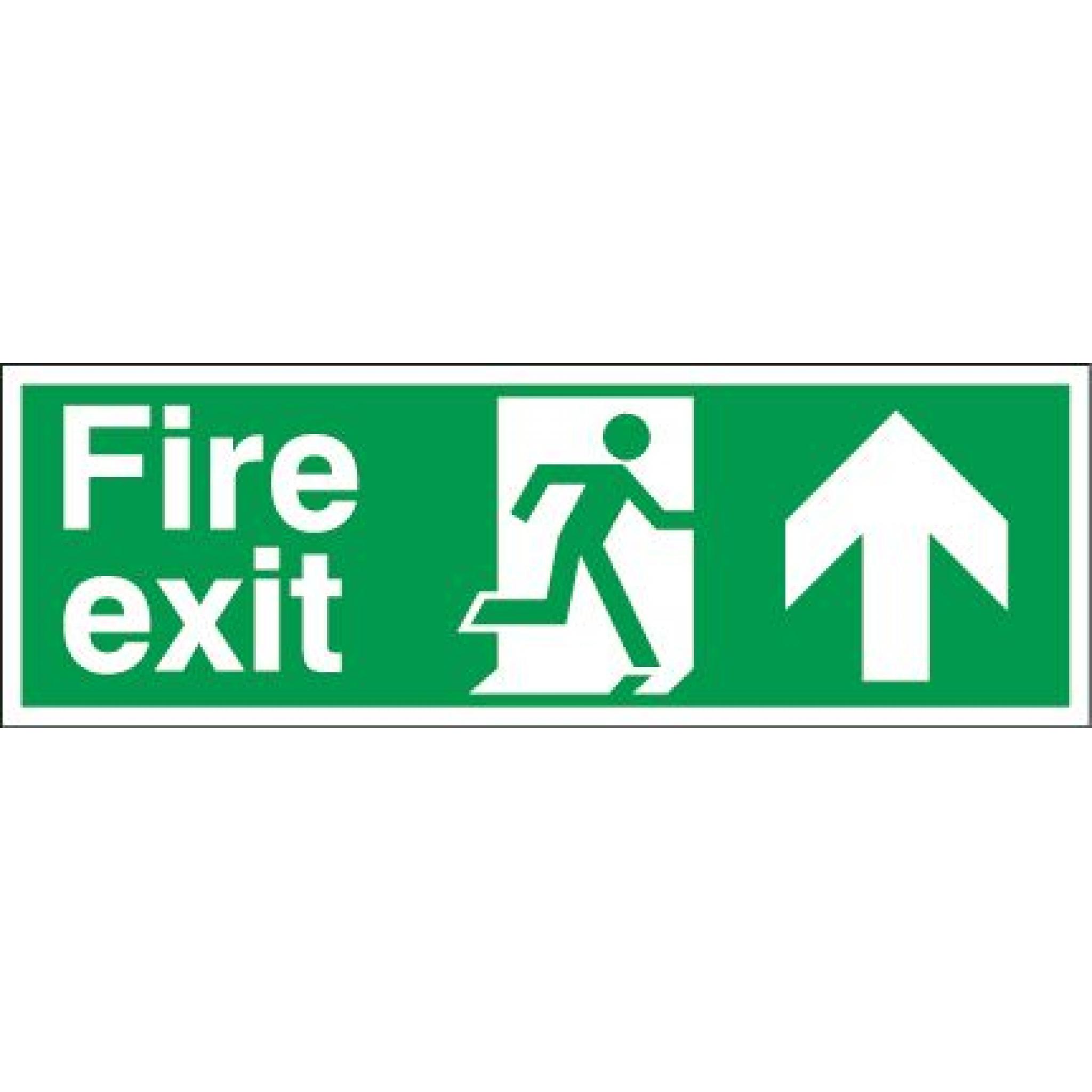 Fire exit - Running man - Up arrow