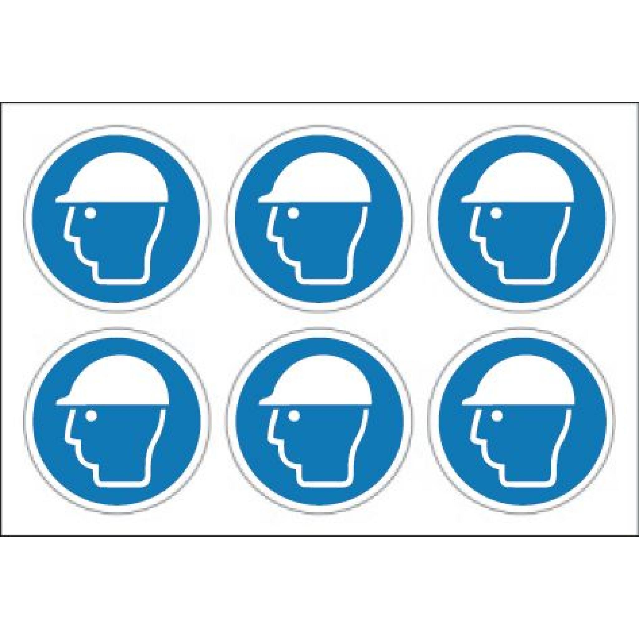 Safety helmet labels x 24