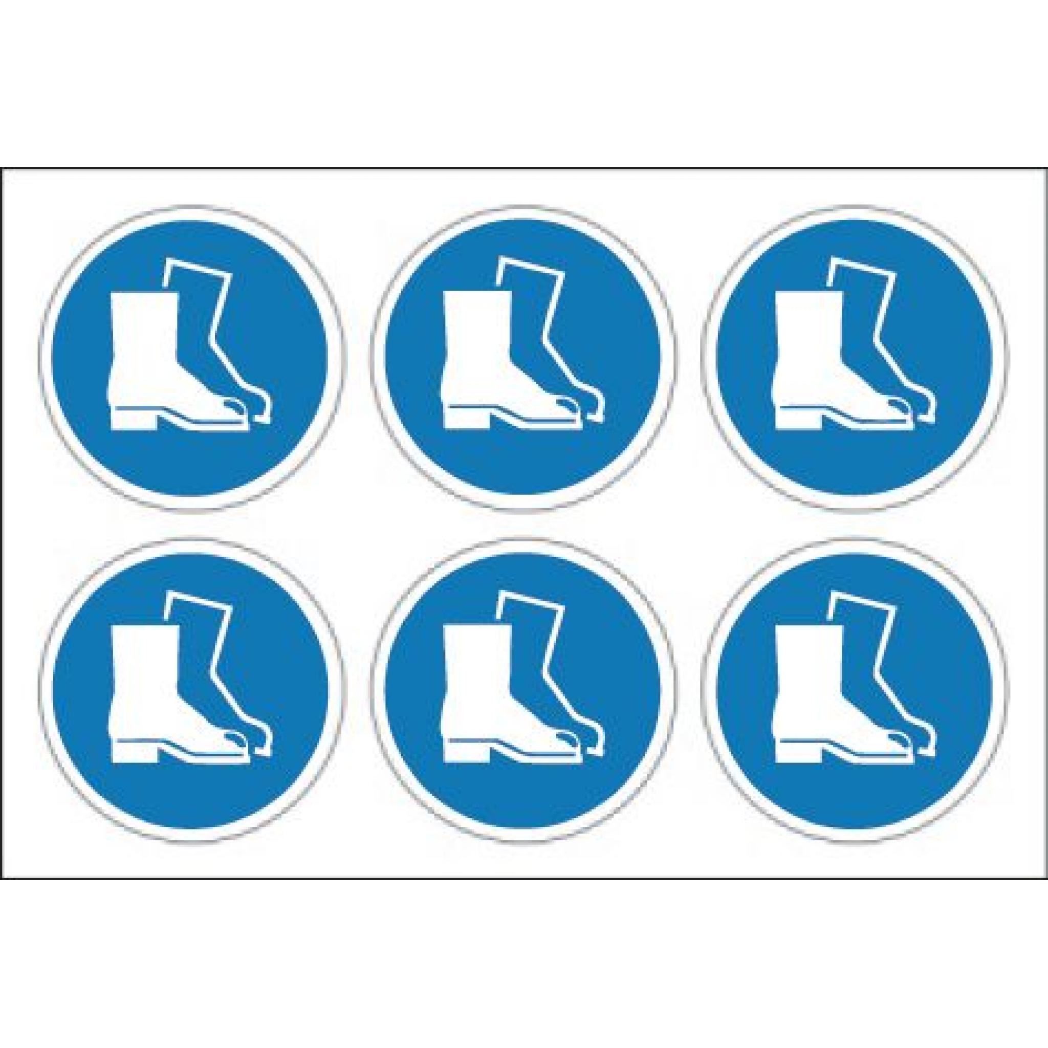 Protective footwear labels x 24