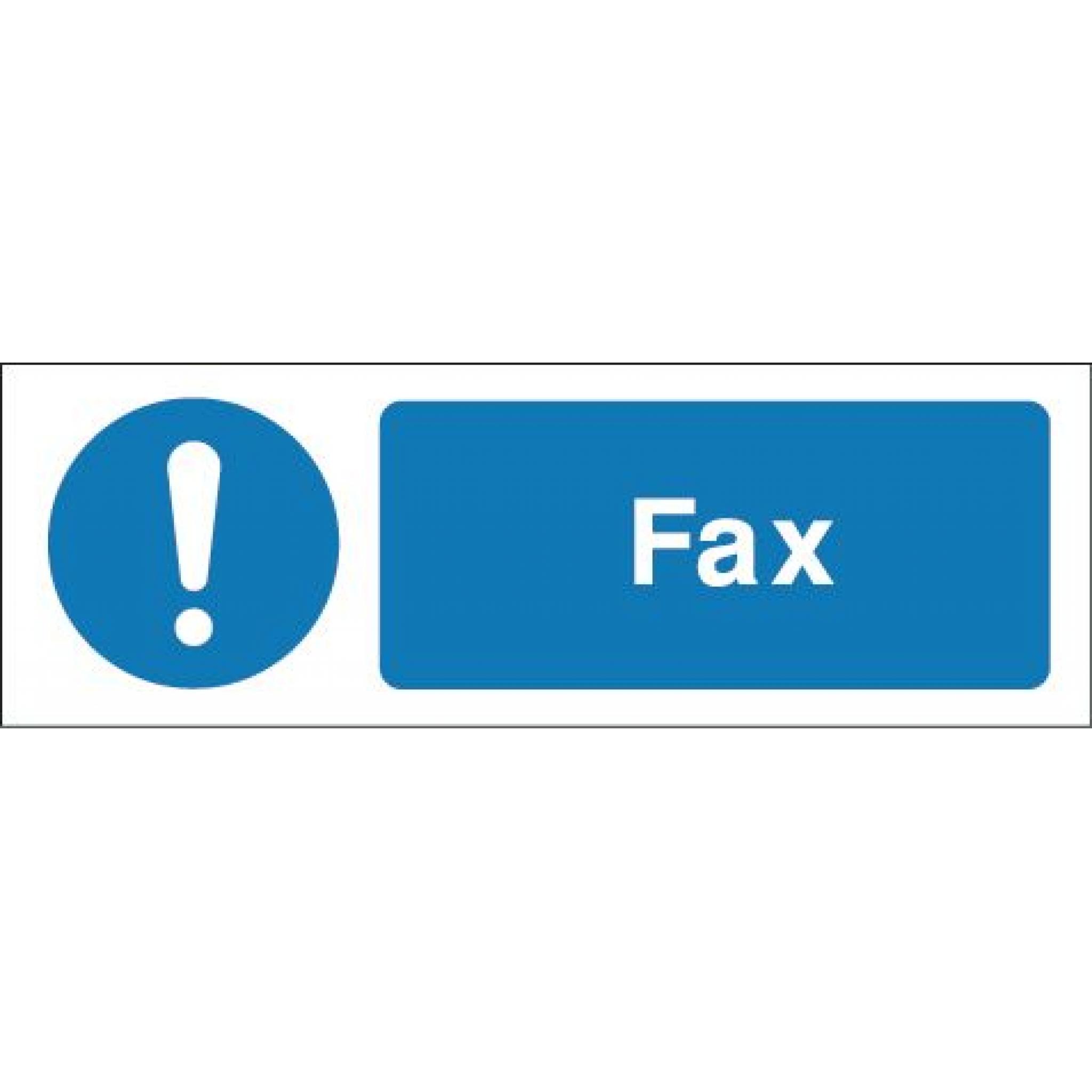 Fax equipment label