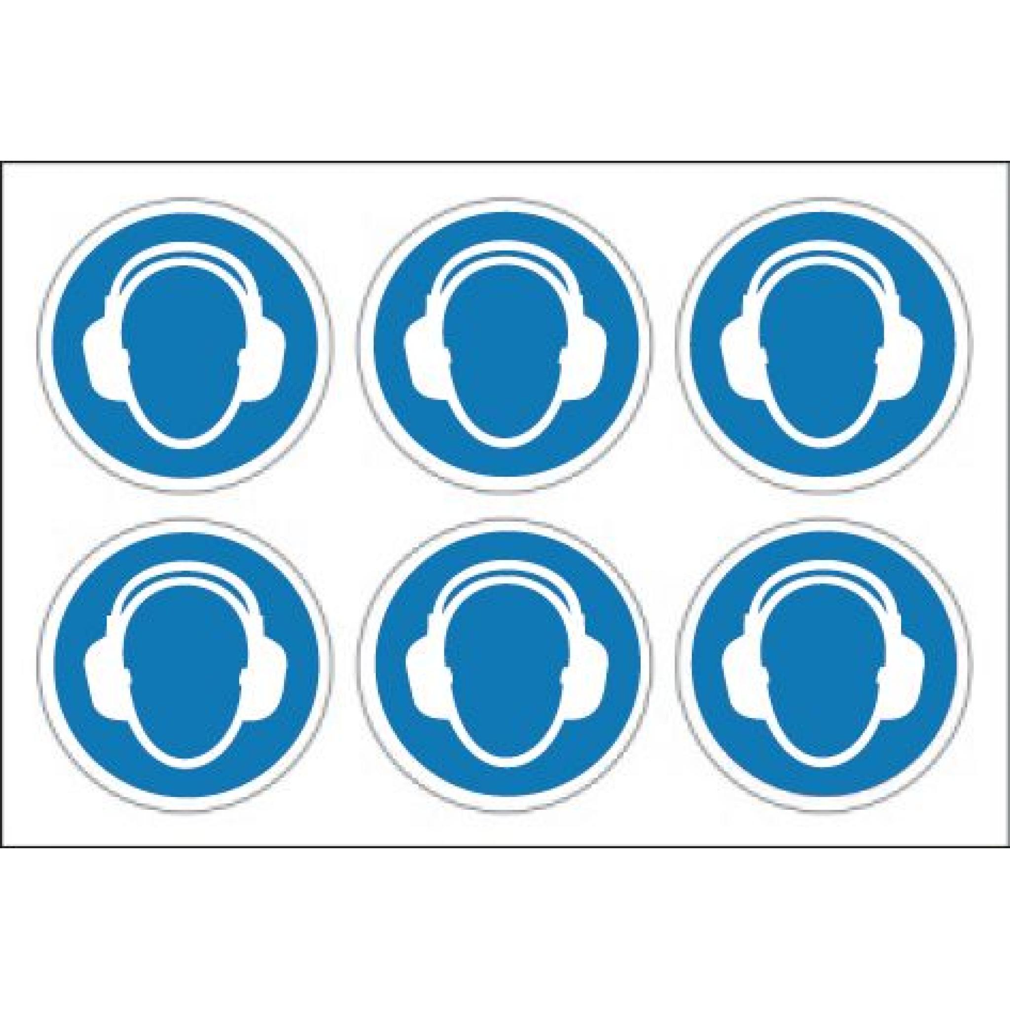 Ear protection labels x 24