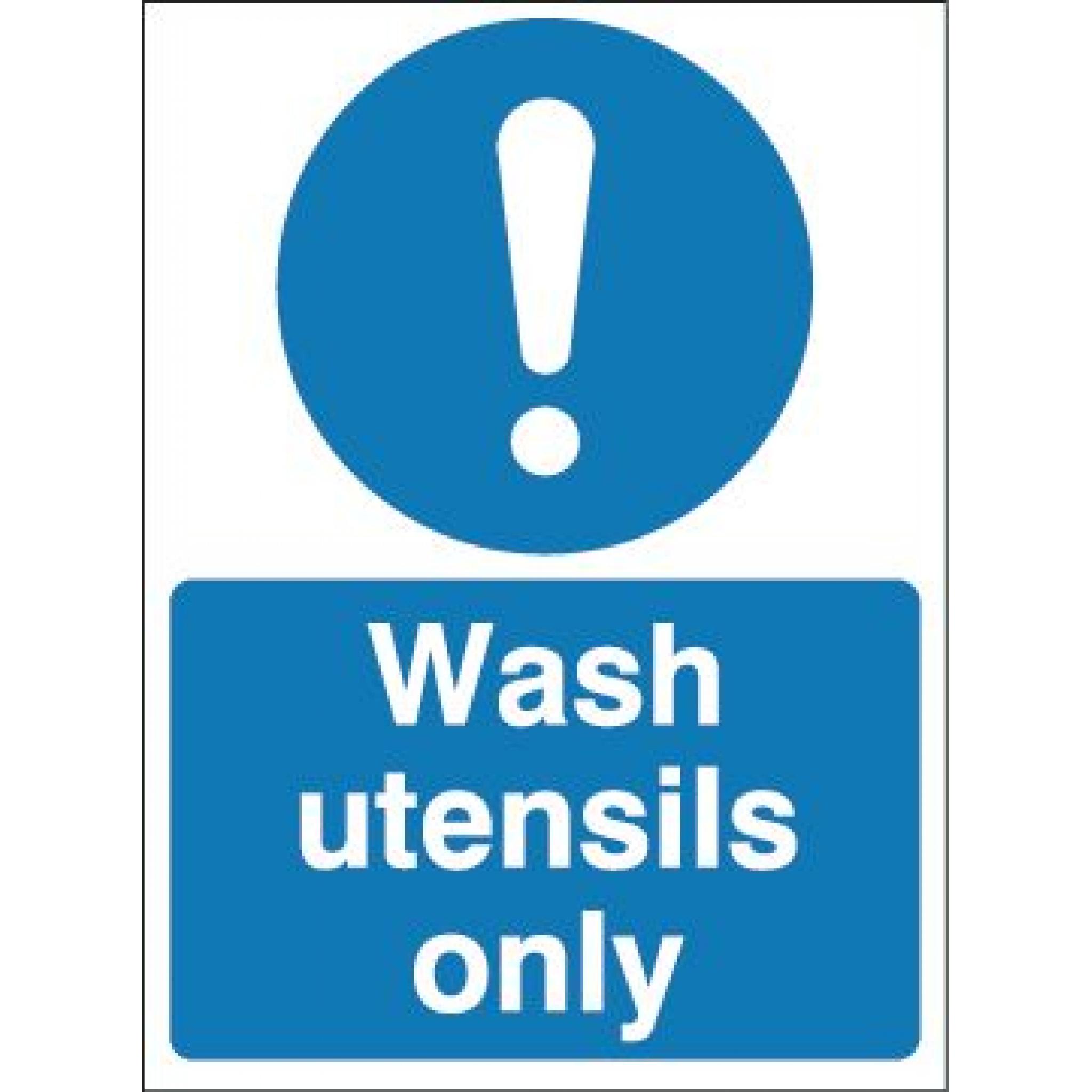 Wash utensils only