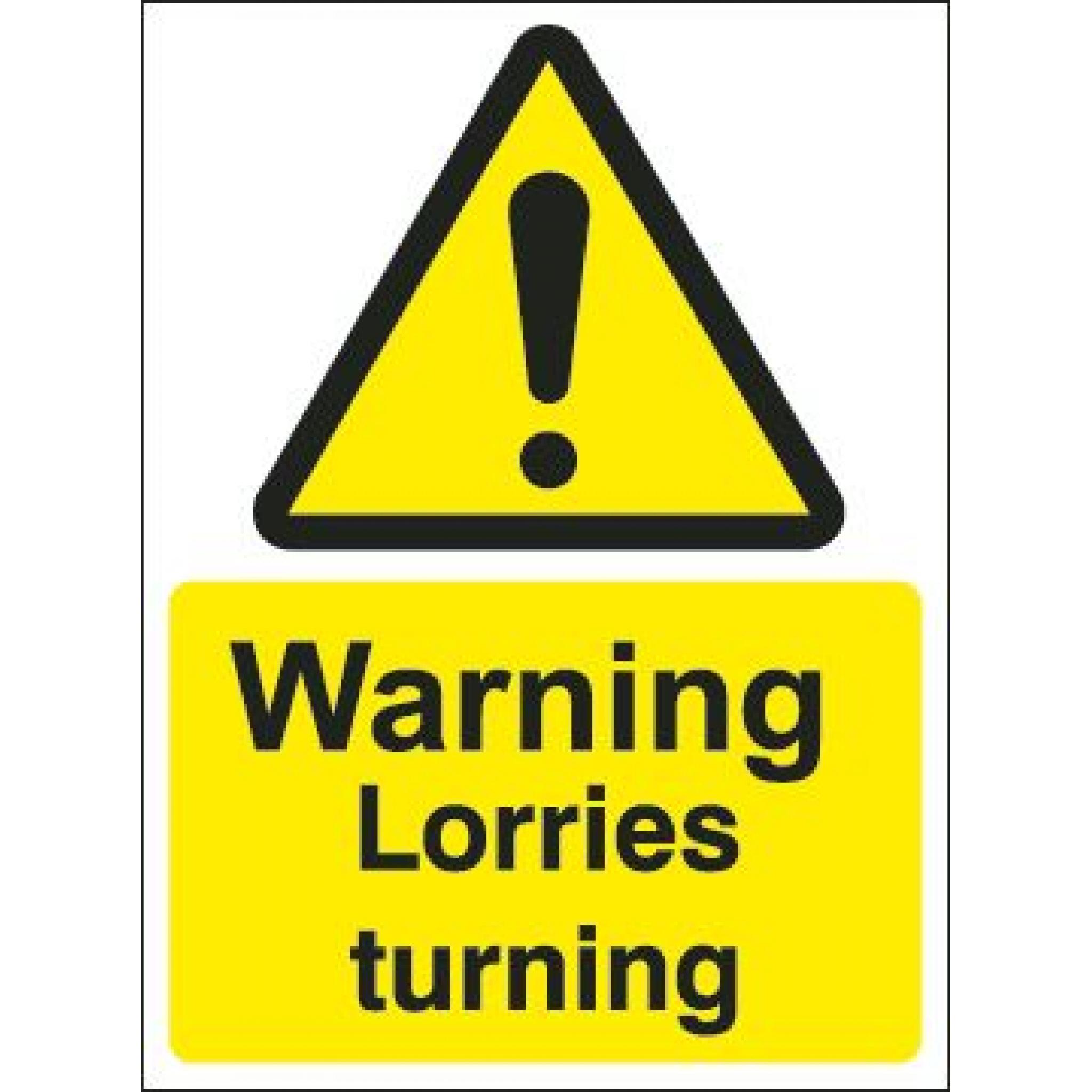 Warning Lorries turning