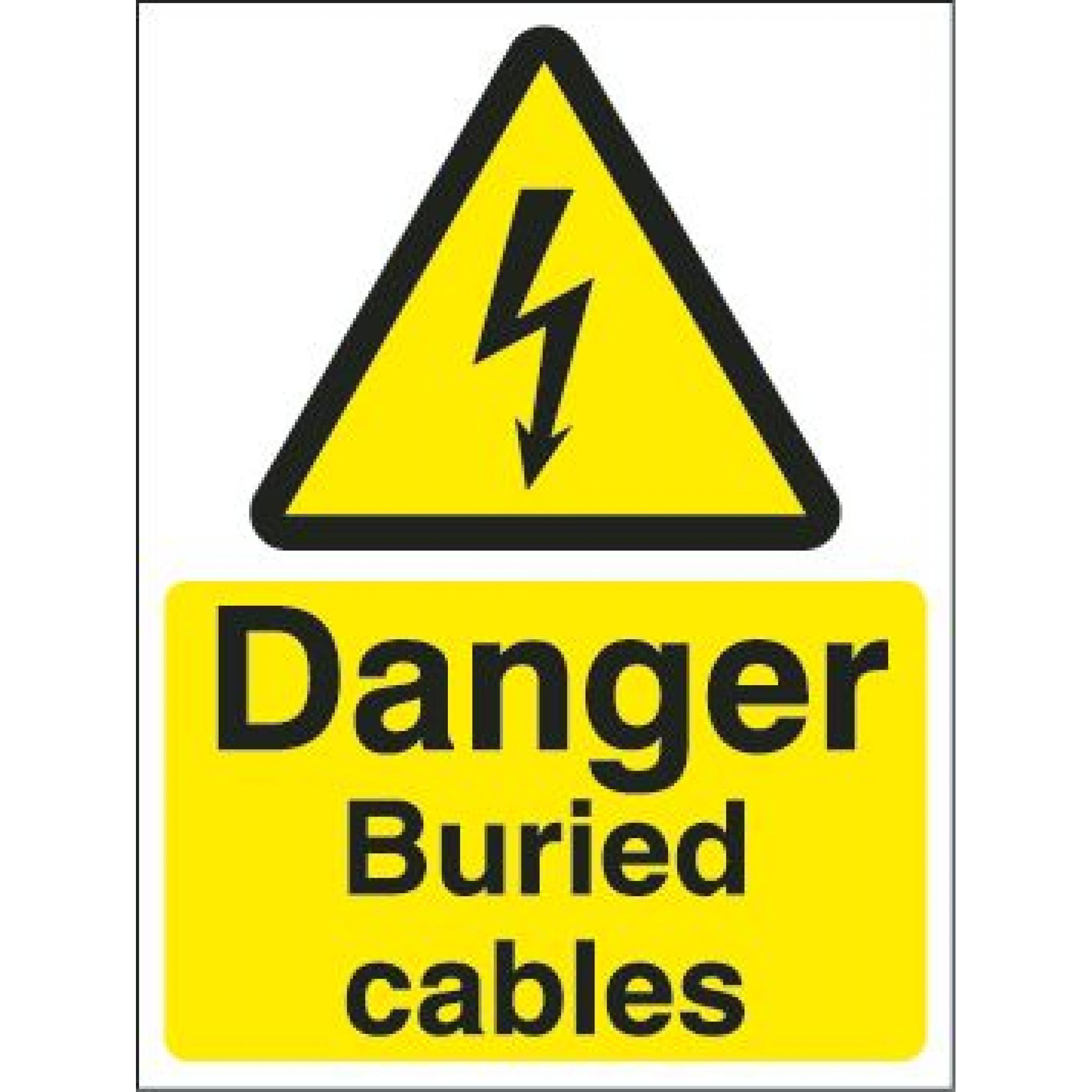 Danger Buried cables